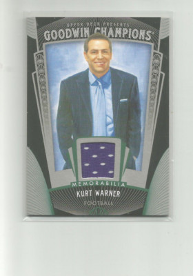2015 UPPER DECK GOODWIN CHAMPIONS MEMORABILIA #MKW KURT WARNER E128A | eBay