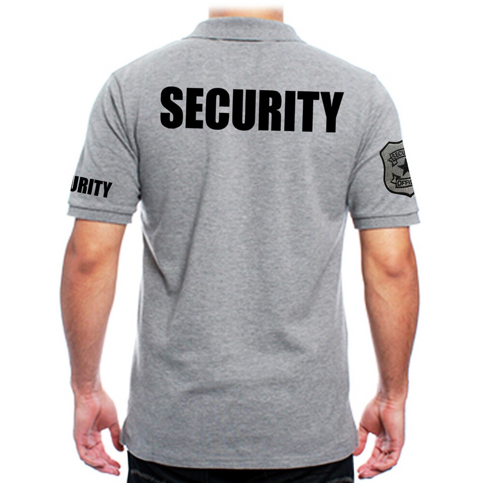 MEN'S PRINTED SECURITY EMBROIDERY BADGE POLICE STAFF UNIFORM COLLAR ...