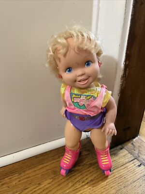 Tyco California Roller Baby Rollerblade Skate Doll VTG 1991 - Works TLC ...