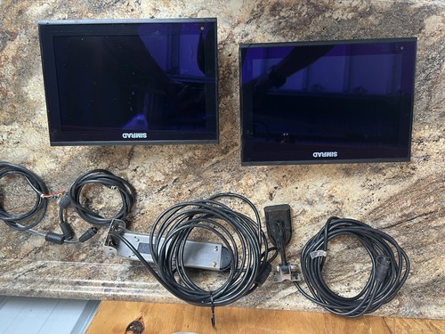 Simrad GO12 XSE Chartplotter Boat Sonar GPS with Power Cables | eBay