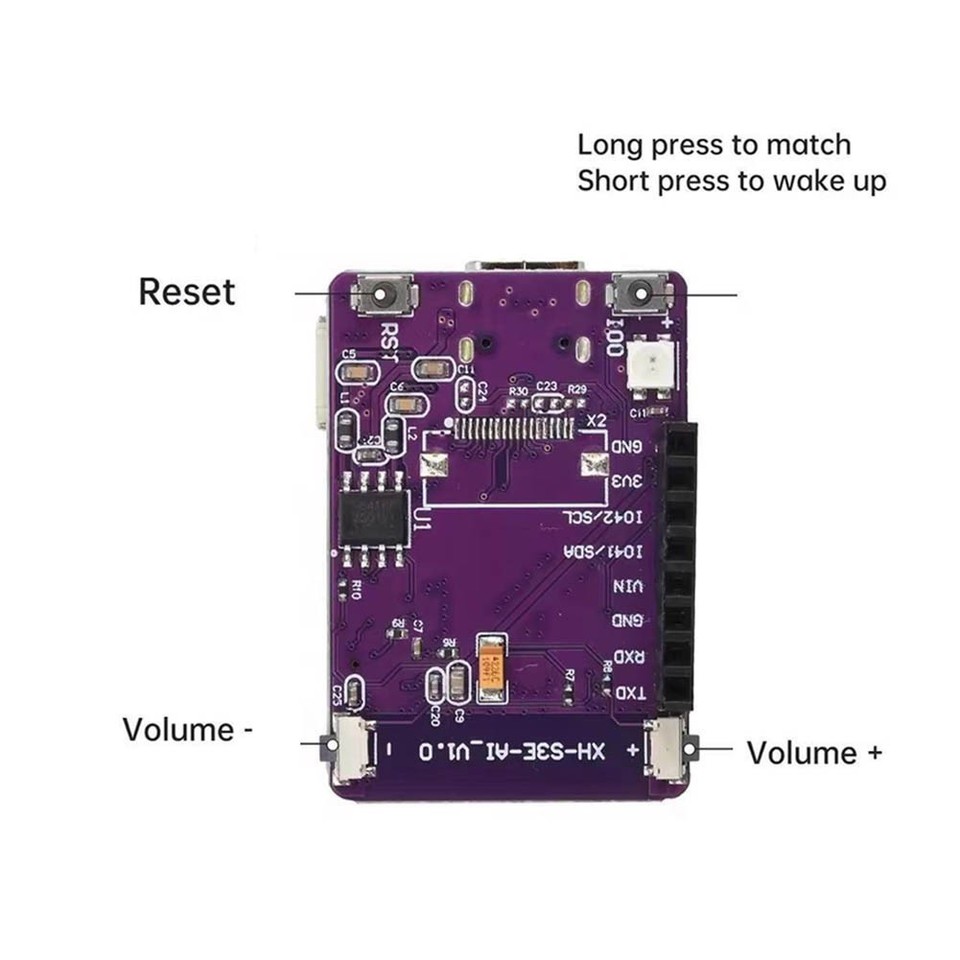 AI Voice Module Smart IoT Module 384KB ROM Built-in Microphone And ...
