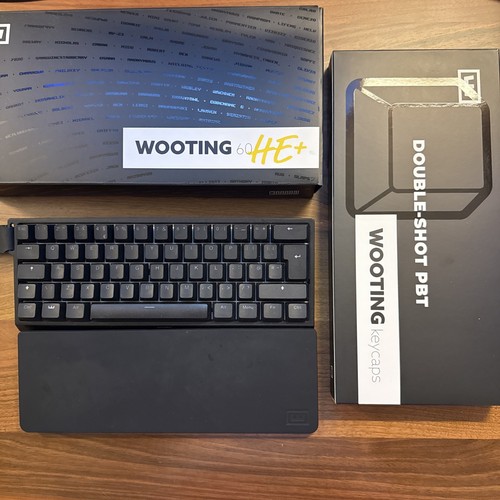 Wooting 60HE+ Mechanical Gaming Keyboard - Black, With Box and extra ...