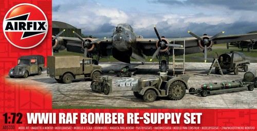 Airfix WWI RAF Bomber Re-Supply Set 1:72 Scale Model Diorama Scene ...