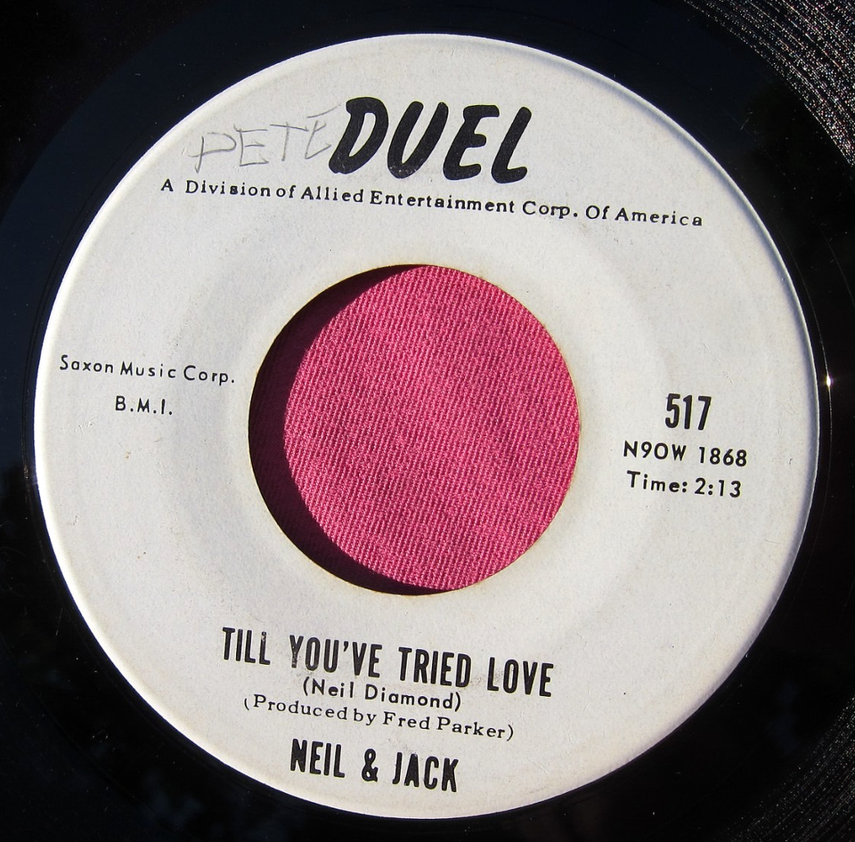 NEIL & JACK - I'm Afraid - Promo 45 rpm - Duel 517 - Rare early NEIL ...