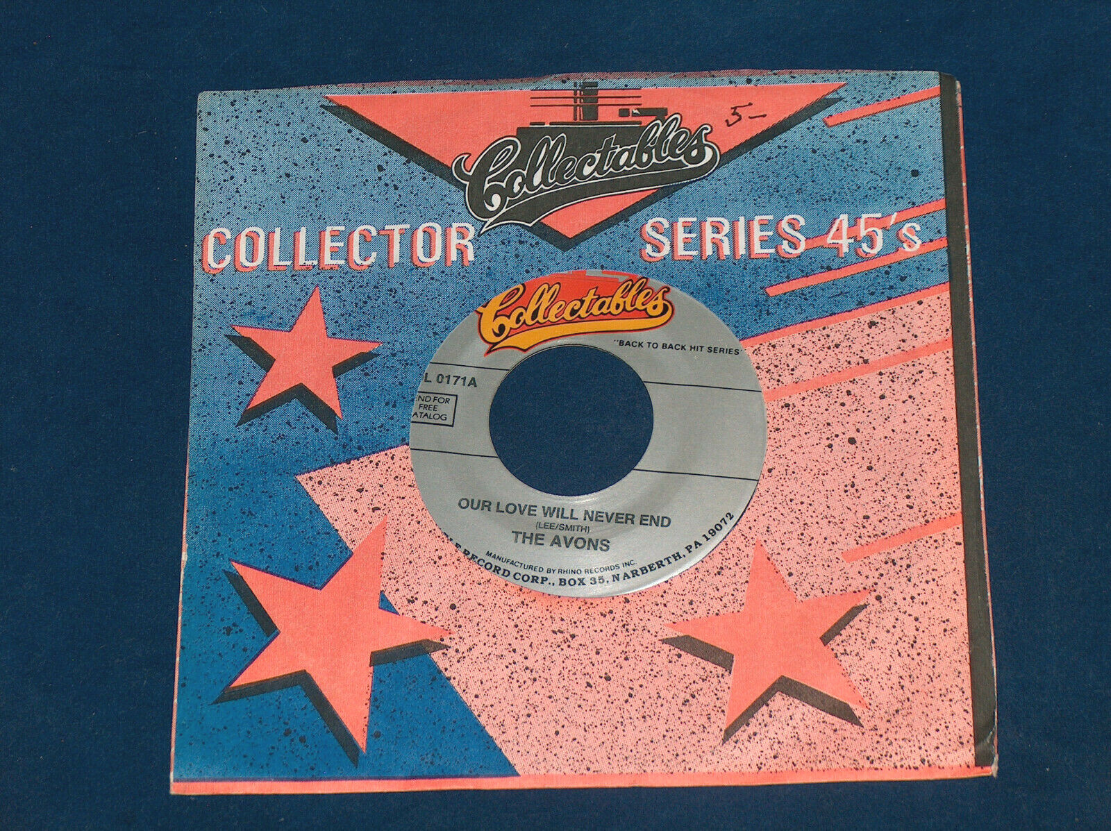 45 RPM The Avons Our Love Will Never End Whisper Softly Collectibles ...