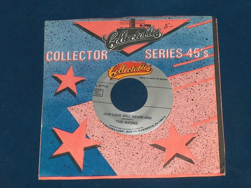 45 RPM The Avons Our Love Will Never End Whisper Softly Collectibles ...