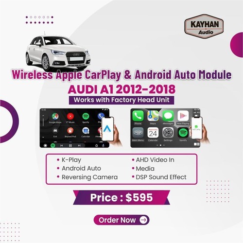 Wireless Apple CarPlay/Android Auto Module Retrofit Kits for Audi A1 ...