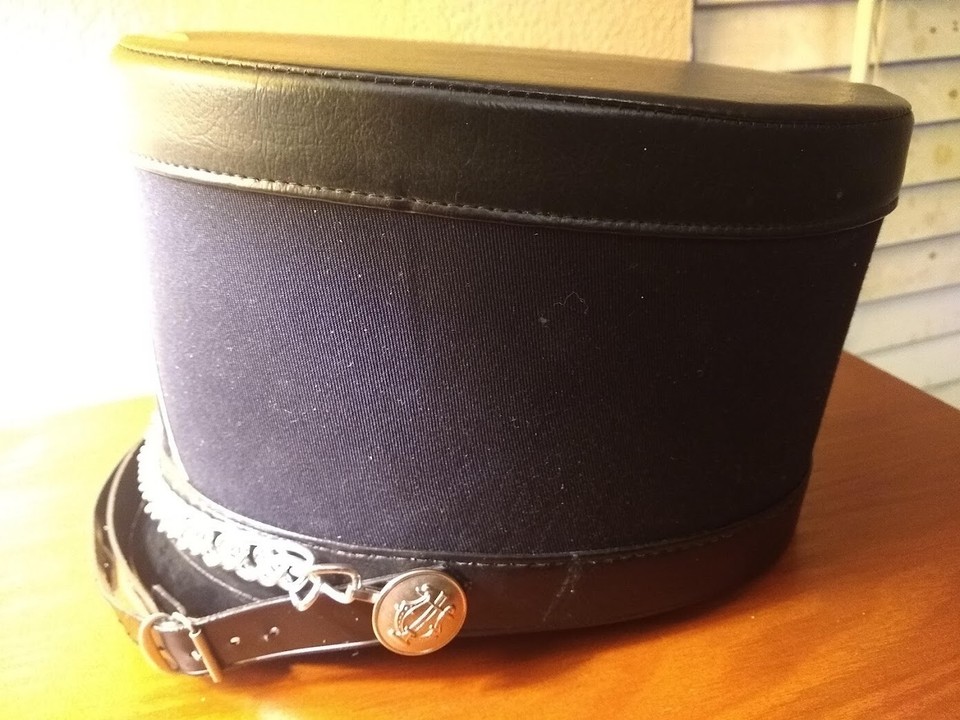 Marching Band Hat Shako, Dark Blue and Black, Size 6 5/8 ONE LEFT!! | eBay