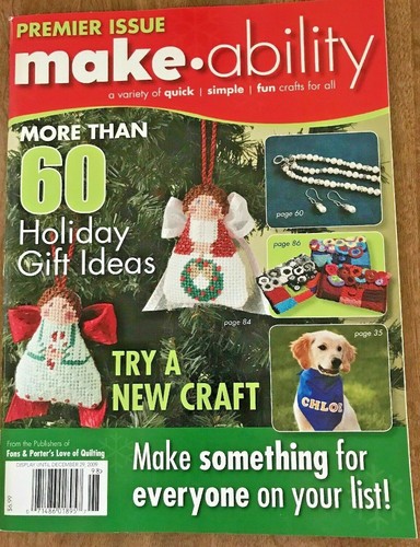 Make-Ability Magazine Premier Issue Quick,Simple Fun Crafts Patterns ...