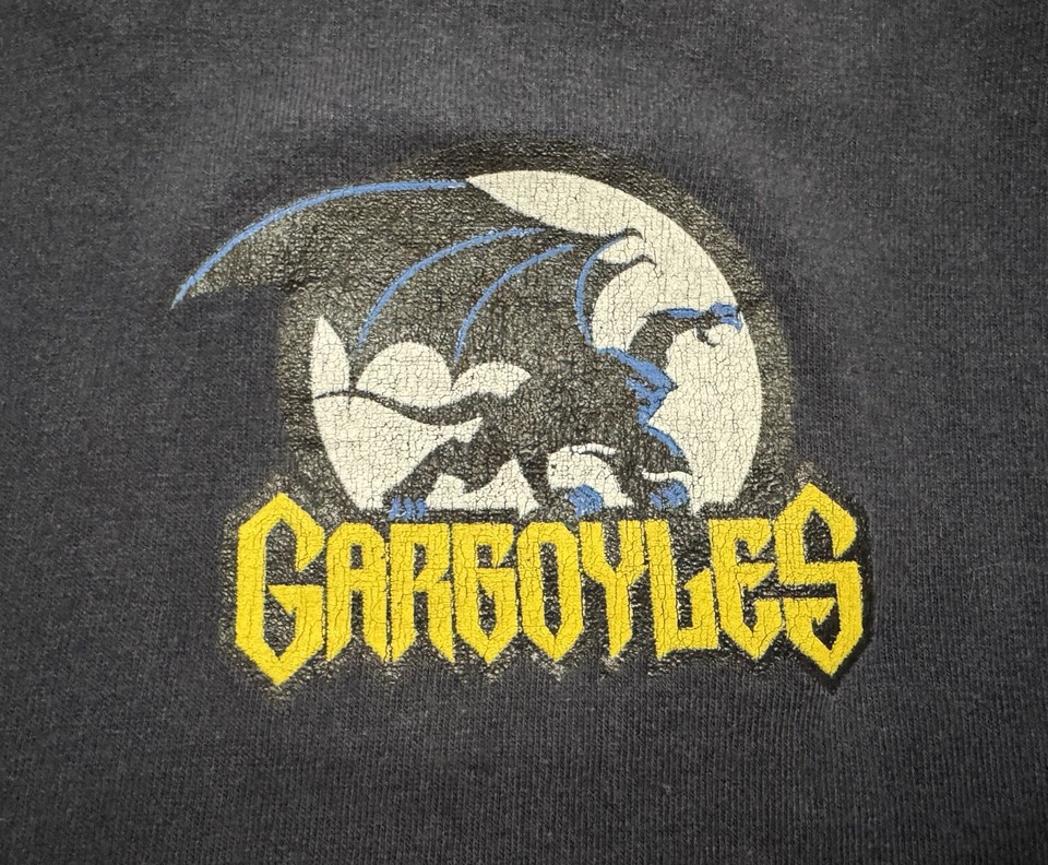 Vintage Gargoyles Shirt Mens Medium-L Disney Cartoon 1990’s Single Stitch Black | eBay