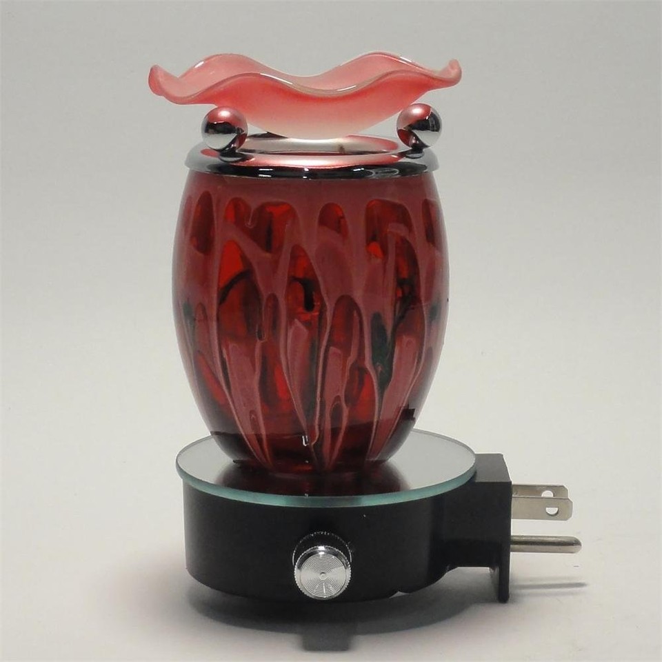 Aromatherapy Night Light, Electric Oil Warmer w/ Dimmer, Wall plug ...