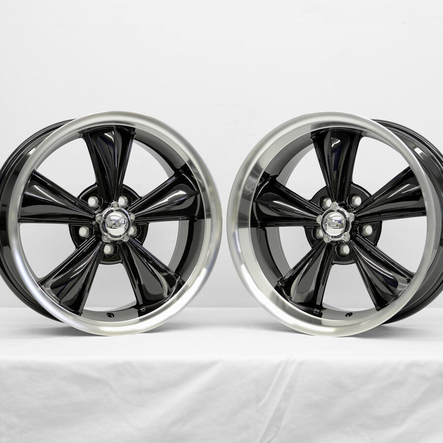 17" Gloss Black MD Classic Wheels 17x7 17x8 5x114.3 Torque Style ...