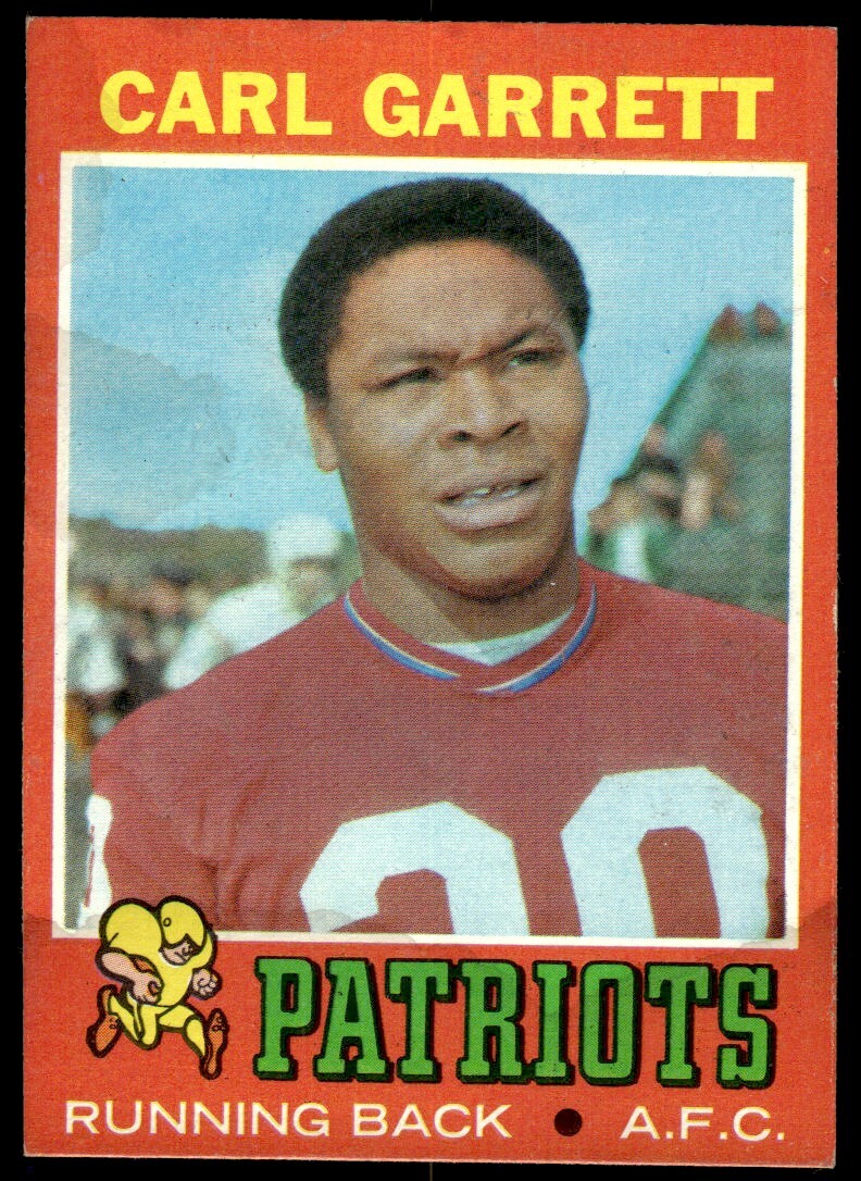 1971 TOPPS CARL GARRETT RC NEW ENGLAND PATRIOTS #34A | eBay