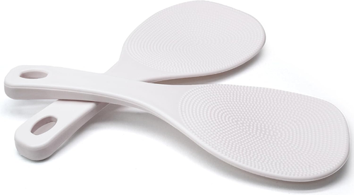 2PCS Plastic Rice Paddle Spoon Rice Scoop Non-Stick Rice Spatula Rice ...