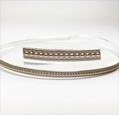 12 inch Gallery Pattern wire - 3.4mm Sterling silver 935 Decorative ...