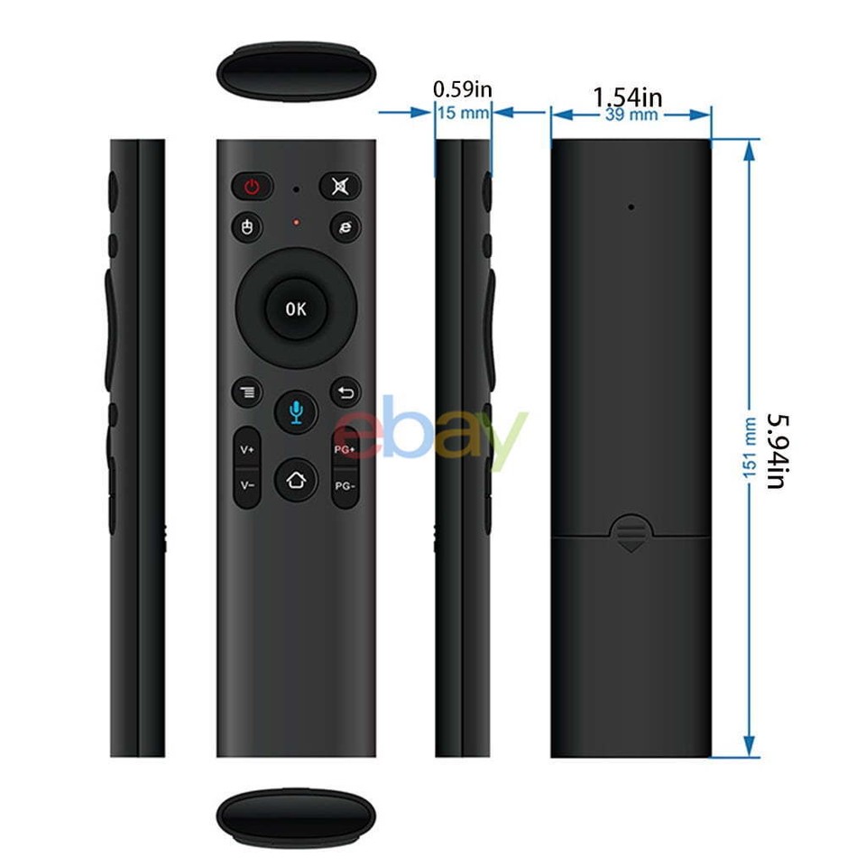 New Q5 For Android TV Box Wireless Mouse Voice Remote Control With USB ...