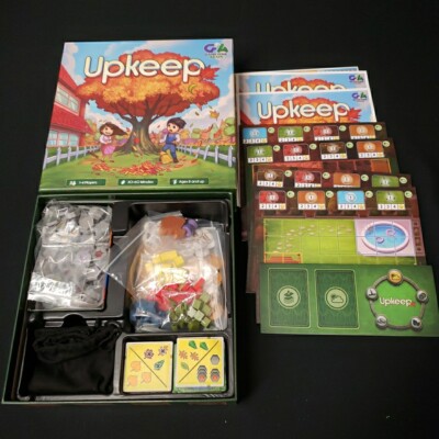 Upkeep (Board Game, 2020) Gametime Again co-op puzzle Alayn Clint OOP ...