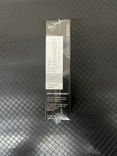 Ion Color Semi Permanent Cream Hair Color Blackest Black 3oz. New | eBay