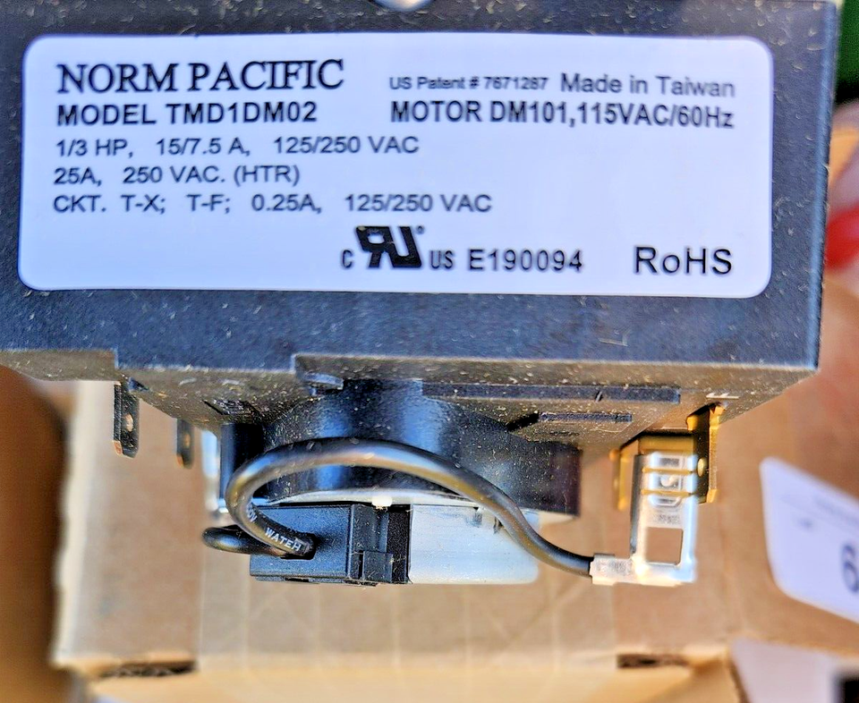 GE Norm Pacific TMD1DM02 / 7671287 Black General Electric Dryer Timer ...