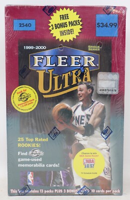 1999/00 Fleer Ultra Basketball Retail (16)-Pack Box - Factory Sealed | eBay
