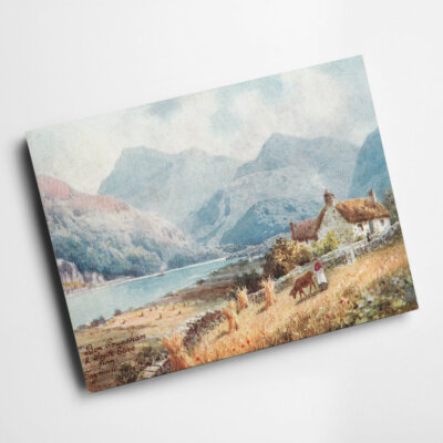 A3 PRINT - Vintage Scotland - Ben Cruachan & Loch Etive from Taynuilt ...