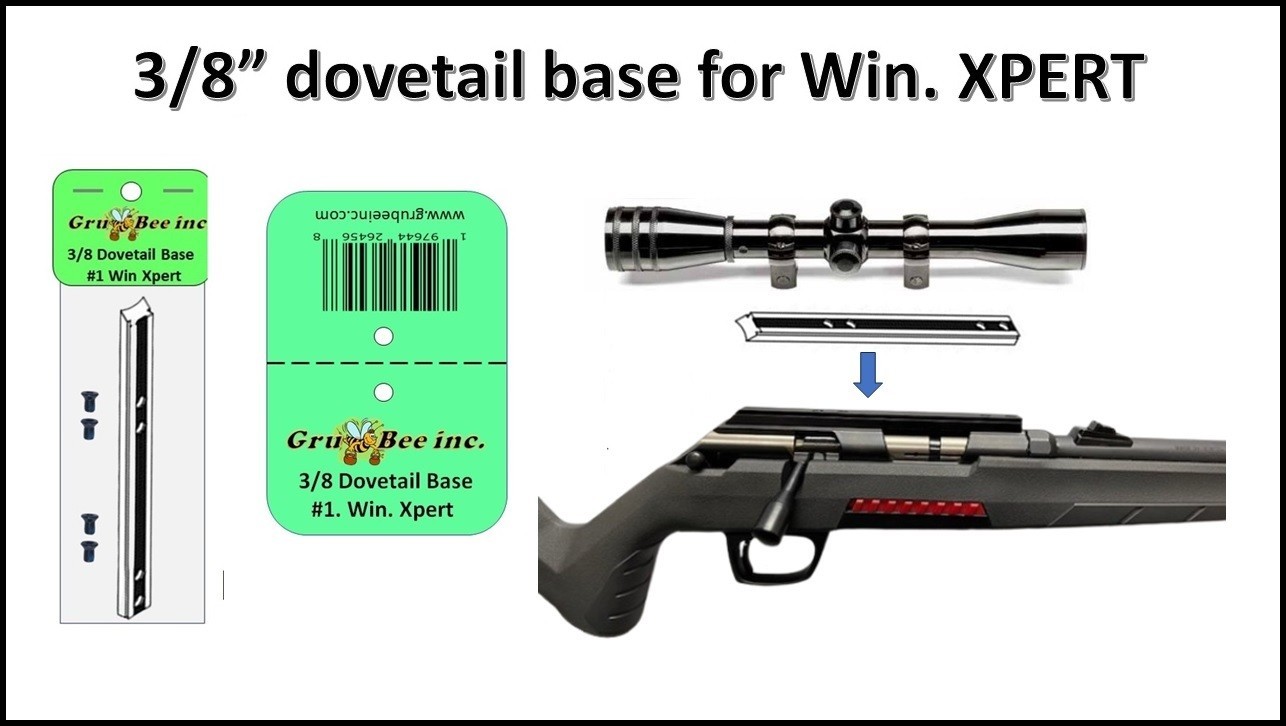 Winchester XPERT 22 rifle 3/8" dovetail 6" long Scope Base Rail | eBay