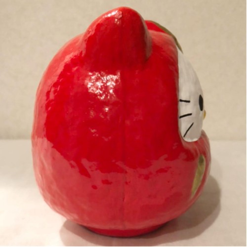 Sanrio Hello Kitty Harukitty Daruma Papier-Mâché Figurine 13cm New in ...