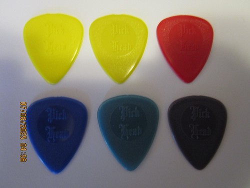 Lot of 6 "Pick Head" Guitar Picks - 3 Heavy & 3 Medium #1790 | eBay