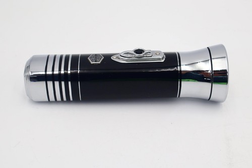 Vintage MCM 7" Eveready Masterlite Metal Flashlight Black/Chrome #DL1 ...