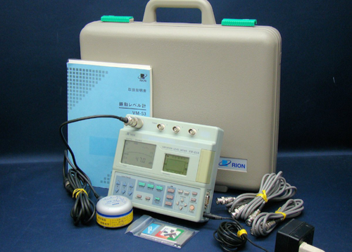 RION VM-53A Vibration Level Meter Pickup PV-83C USED Tseted From JAPAN ...