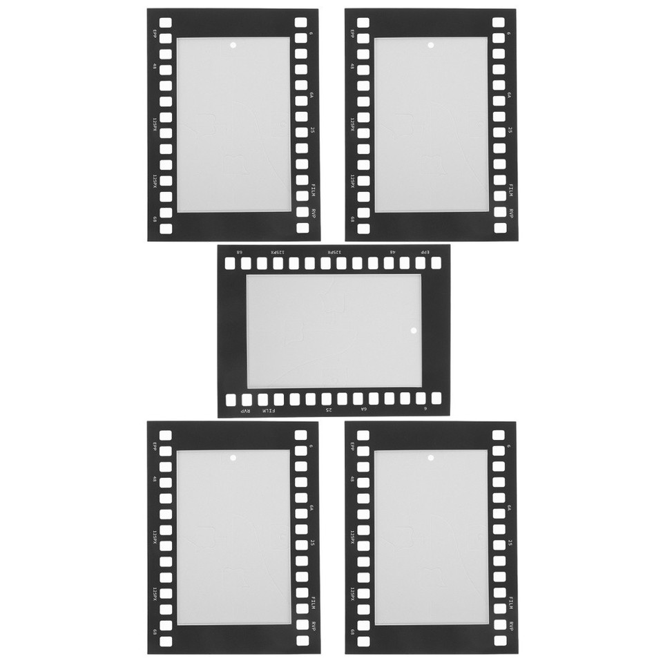 5pcs Movie Film Photo Frame with Stand: 7 Inch Filmstrip Paper Picture ...