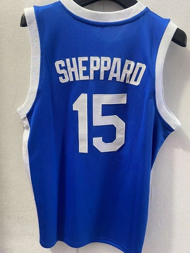 Retro SHEPPARD #15 High School Basketball Jersey Sewn Custom Names ...