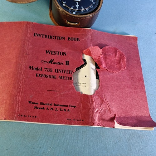 VTG Weston Master II Exposure Meter Universal Model 735 | eBay