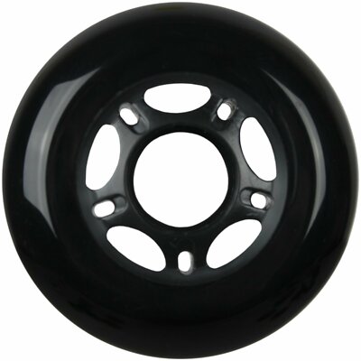 Inline Skate Replacement Wheel 80mm 82A Black Outdoor Roller Hockey ...