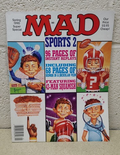 VTG. MAD MAGAZINE SUPER SPECIAL SPRING 1990 SPORTS 2 68 PAGES | eBay