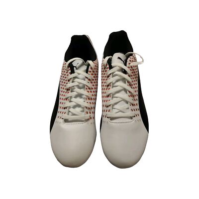 Puma Adreno III FG White-Black-Coral Junior / Kids Soccer Cleats Size ...