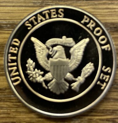 1982 United States US Proof Set Brass Token 1789 Department of Treasury ...