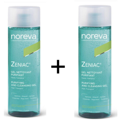 2XPacks lot Noreva Zeniac Purifying Cleansing Gel 2 X 200 ml Worlwide ...