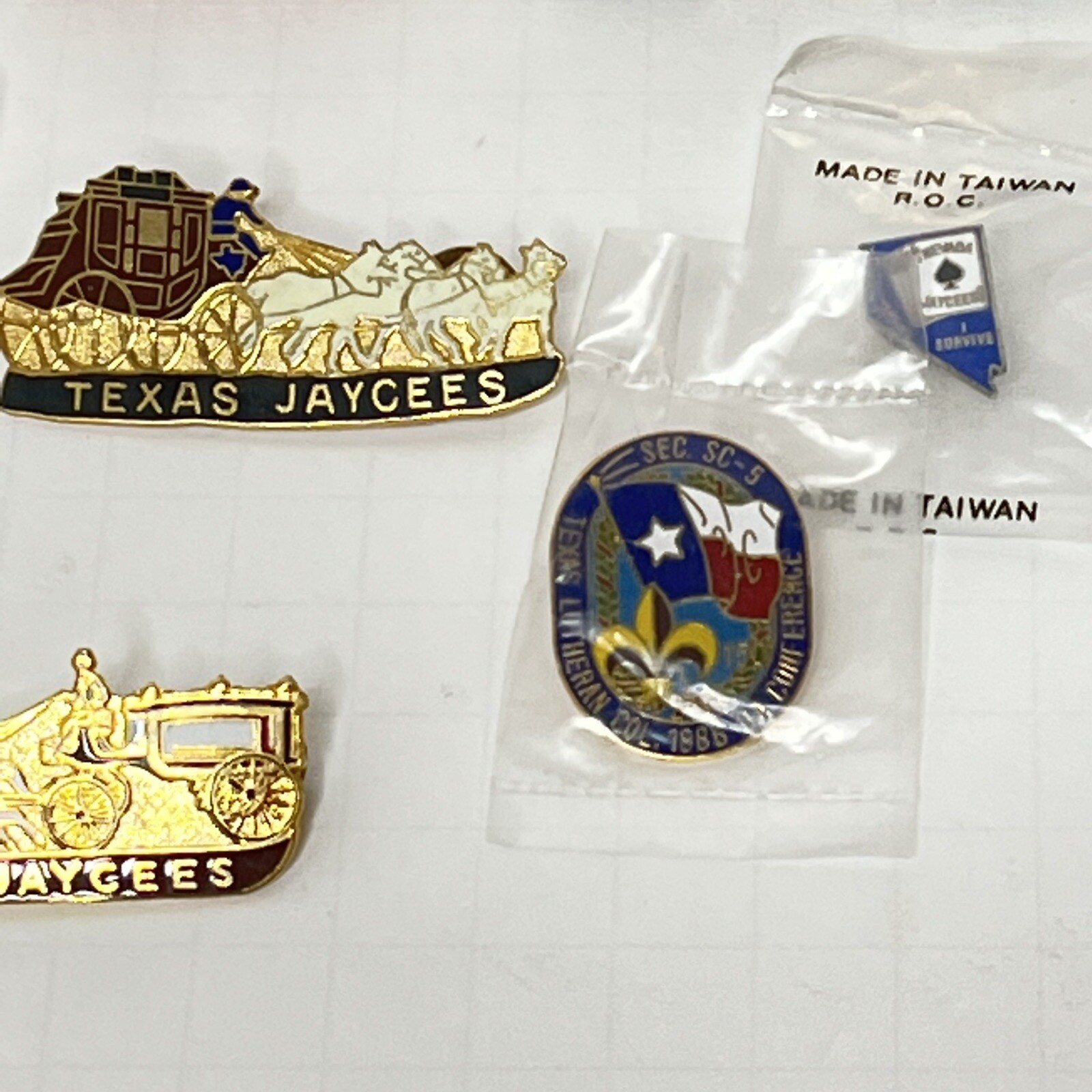 12 VTG Texas San Antonio Kemah Dallas Galveston Jaycees Lapel ...