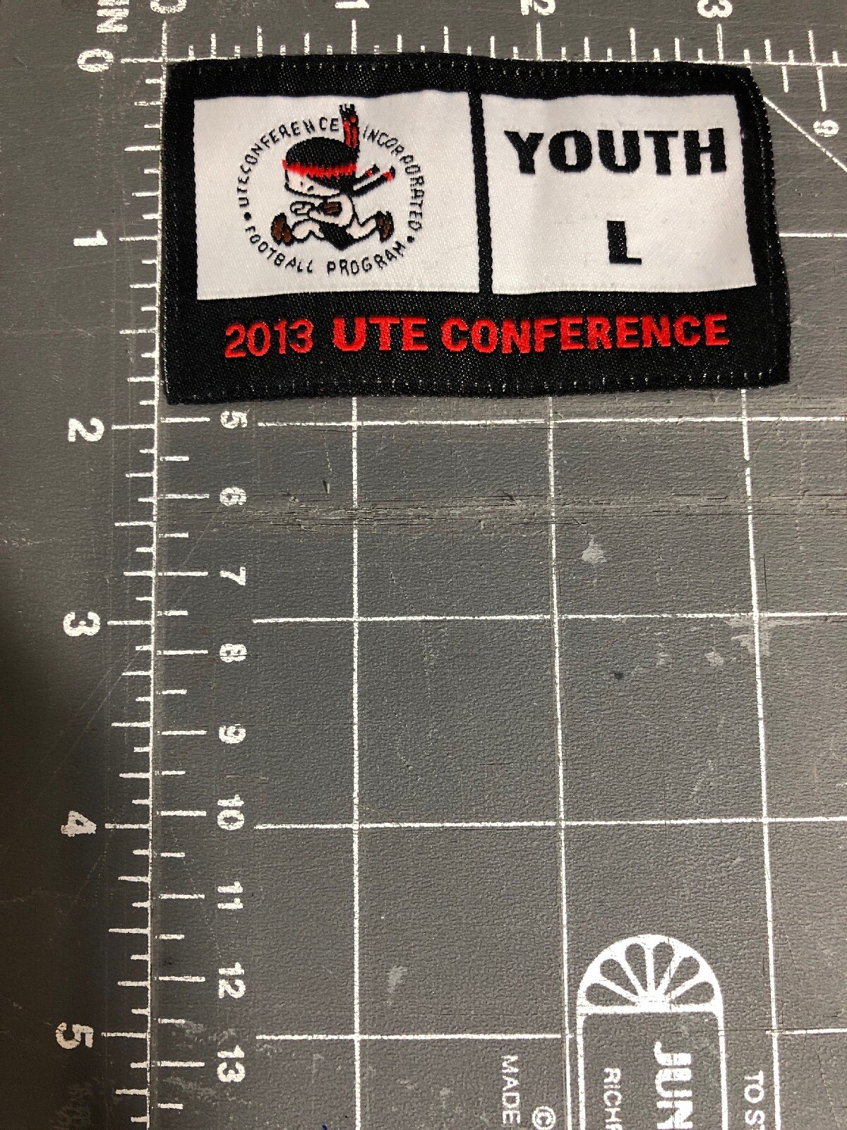 Ute Conference Incorporated Football Program Patch Jersey Tag 2013 ...