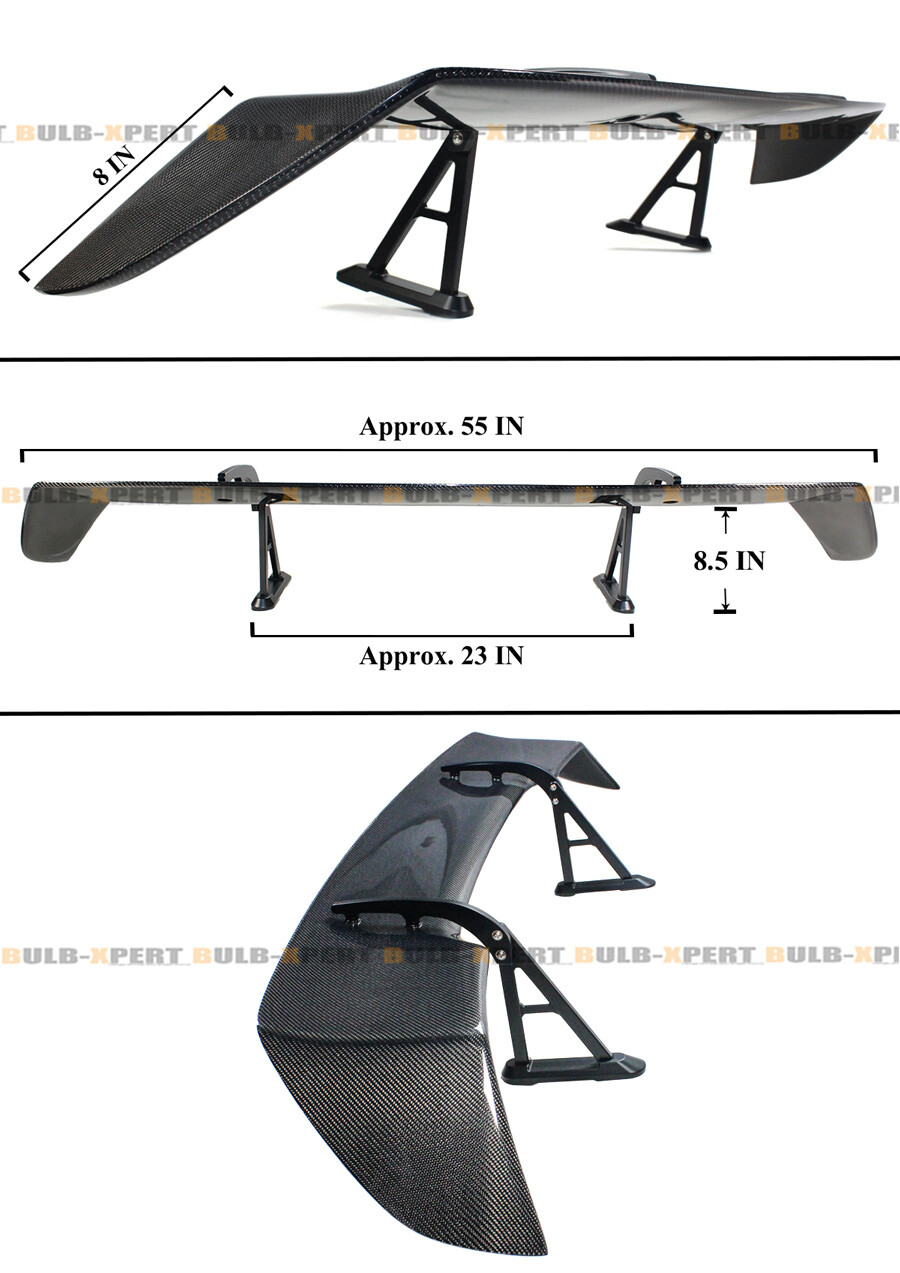 SWAN NECK STI STYLE CARBON FIBER TRUNK SPOILER HIGH WING FOR 2022-26 ...