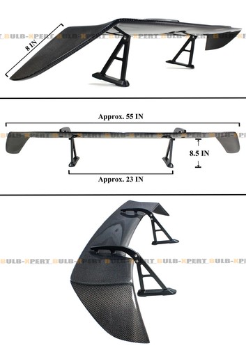 SWAN NECK STI STYLE CARBON FIBER TRUNK SPOILER HIGH WING FOR 2022-25 ...