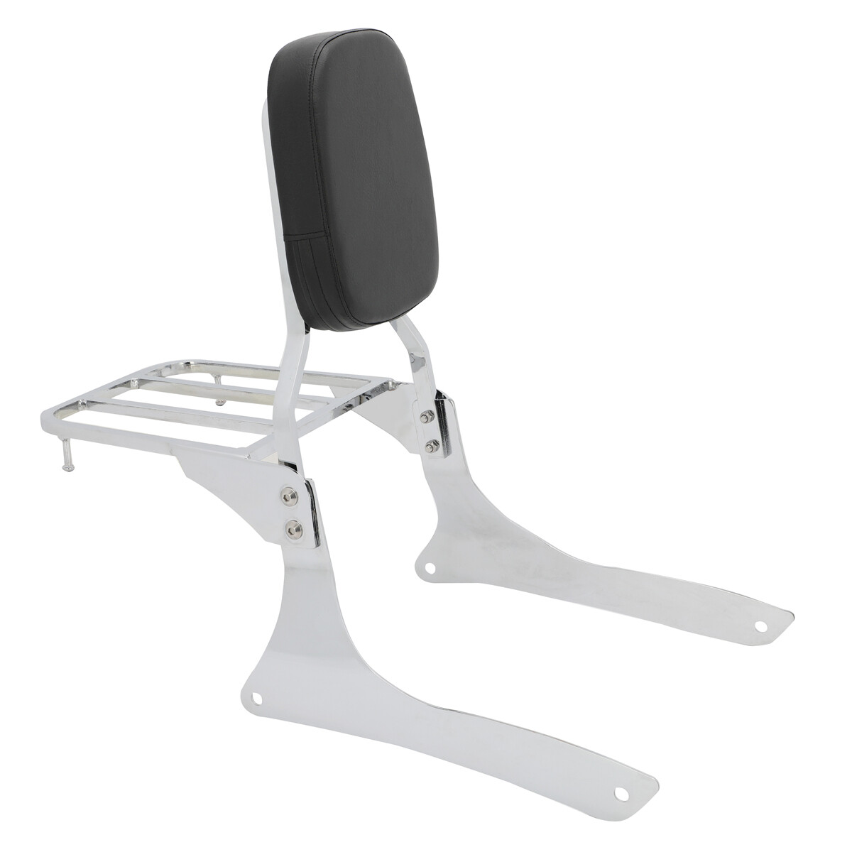 Chrome Backrest Sissy Bar Luggage Rack for Suzuki Intruder VL1500 ...
