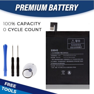 BM46 Replacement Battery For Xiaomi MI Redmi Note 3 - 4050mAh Plus Free ...
