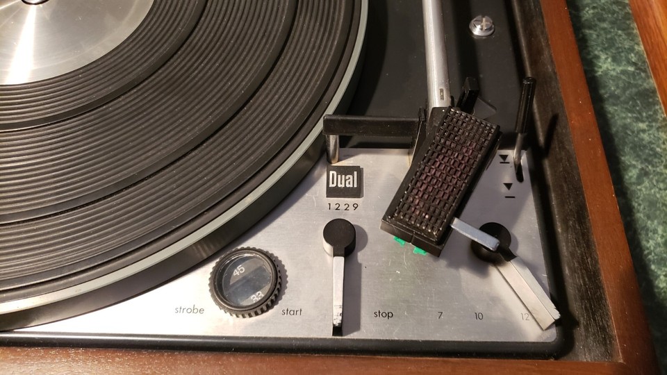 Dual 1229 Turntable with Base, Cover and Nearly New Cartridge | eBay