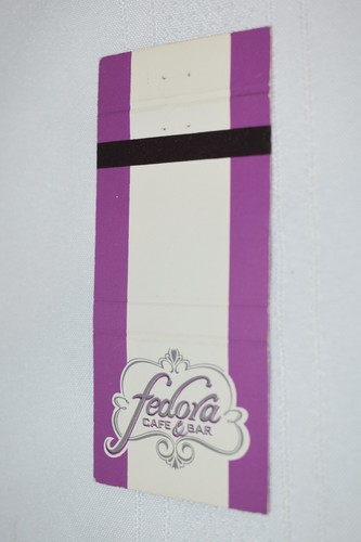 Fedora Cafe and Bar Miami Florida 30 Rear Strike Matchbook Cover | eBay