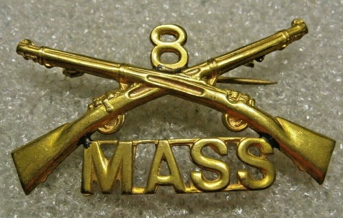 /US Army Cap badge 8th Batt.MASS Infantry Reg.ww1 | eBay