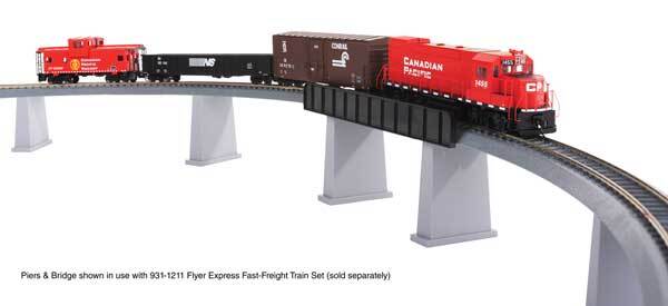 Walthers Trainline HO Scale Power-Loc Track Bridge and Pier Set | eBay