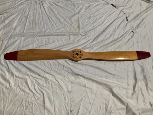 Vintage 52" Airplane Wood Propeller Red Tips - Wooden | eBay