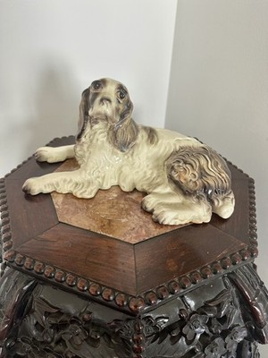 ENGLISH SPRINGER SPANIEL GOLDSCHEIDER 11" hunting dog figurine marked ...
